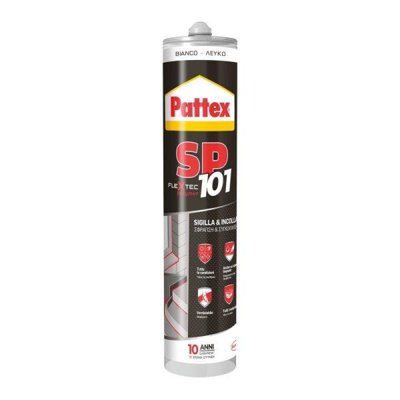 PATTEX SP101 ΣΦΡΑΓΙΣΤΙΚΟ – ΣΥΓΚΟΛΛΗΤΙΚΟ 280ml ΜΑΥΡΟ